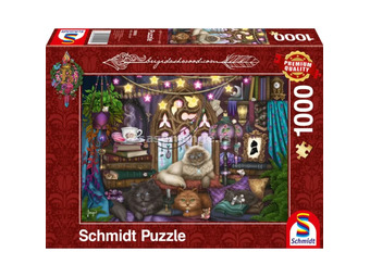 SCHMIDTSPIELE Puzzle game 1000 pieces Cats and Sofa