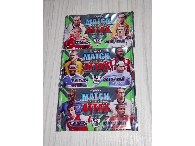 MATCH ATTAX 2010-11 - 3 različite kesice RUSKA VERZIJA