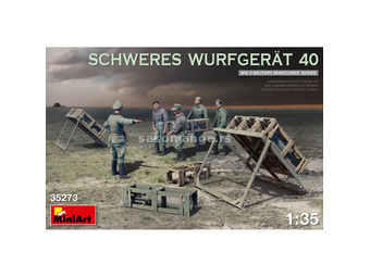 MINIART 1/35 Schweres Wurfgerat 40 rocket launcher figures military model set