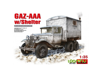 MINIART 1/35 GAZ-AAA with Shelter military vehicle model