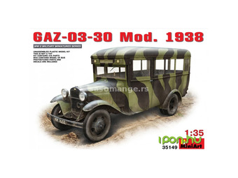 MINIART 1/35 GAZ-03-30 Mod.1938 military vehicle model