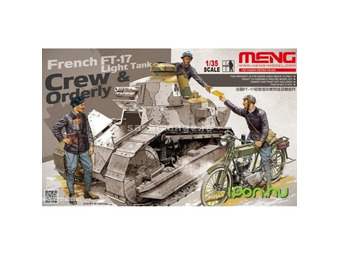 MENG 1/35 French Ft-17 Light Tank staff and motor Courier military model figura set