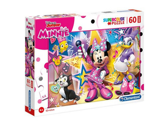 CLEMENTONI Puzzle game 60 pieces SuperColor Maxi Disney Minnie mouse and boldog segi