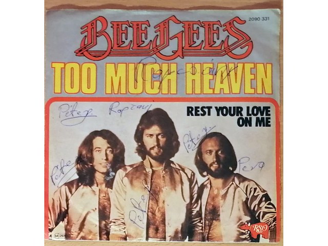 SP BEE GEES - Too Much Heaven (1979) VG+/VG-