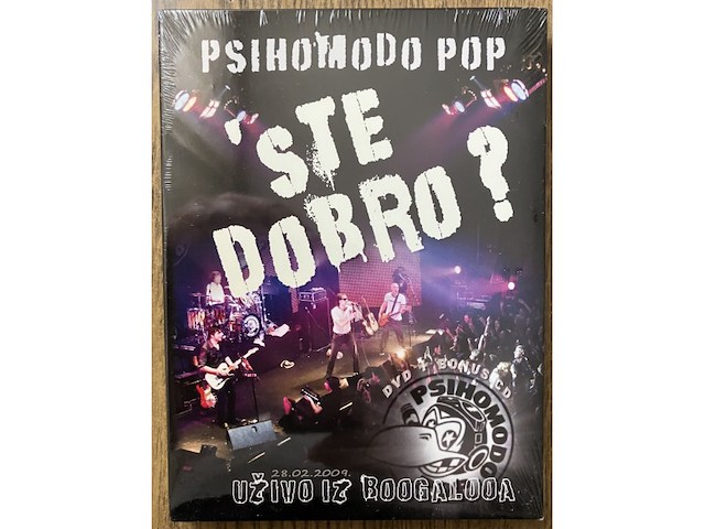 PSIHOMODO POP - Ste dobro? DVD + CD NOVO