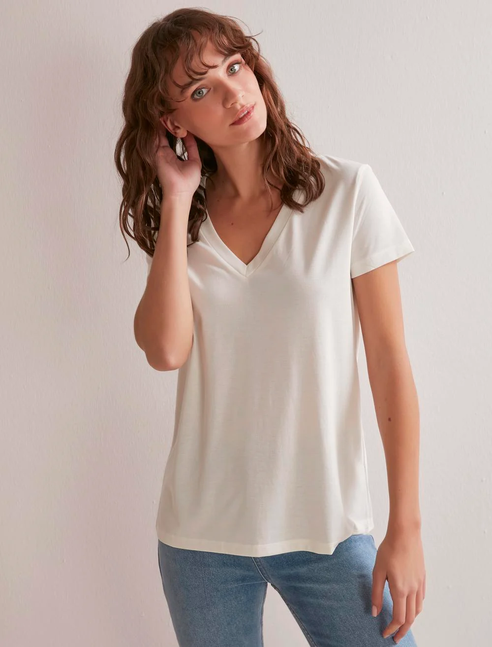 Modal White T-shirt