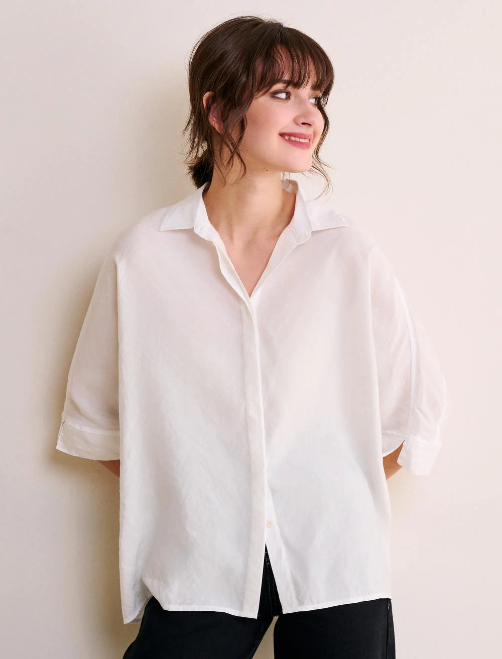 Modal White Shirt