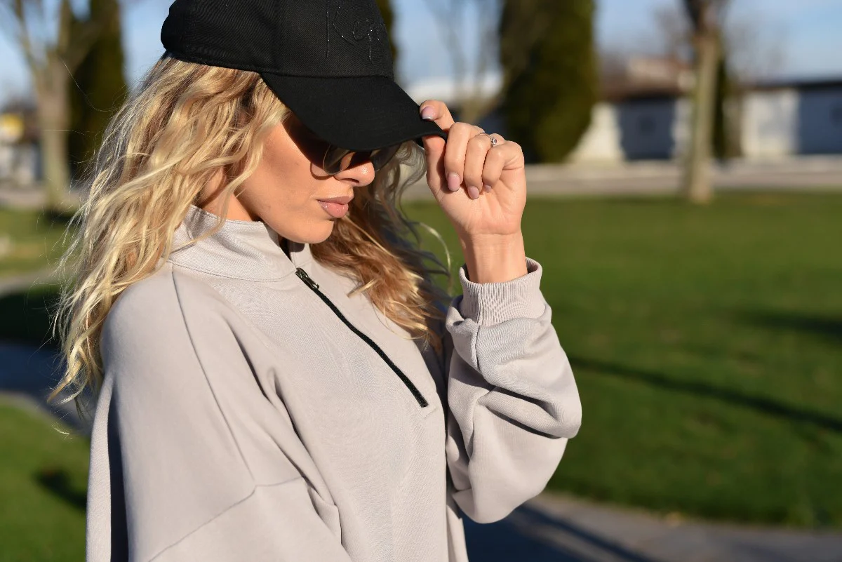 Grey Casual Sweatshirt