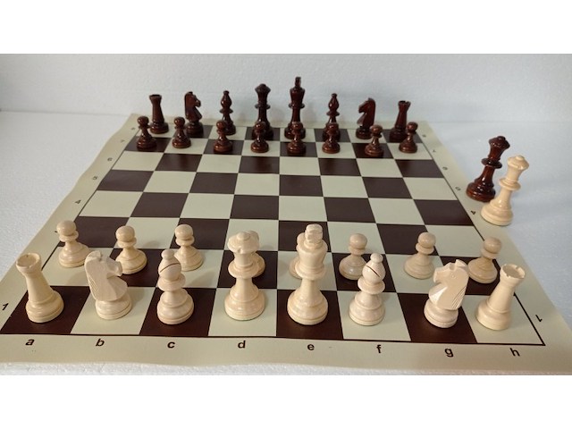 Drvene šah figure- Tournament 6