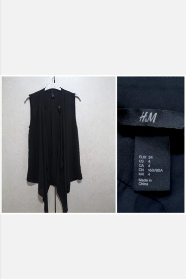 H&M elegantan prsluk / košulja    S /