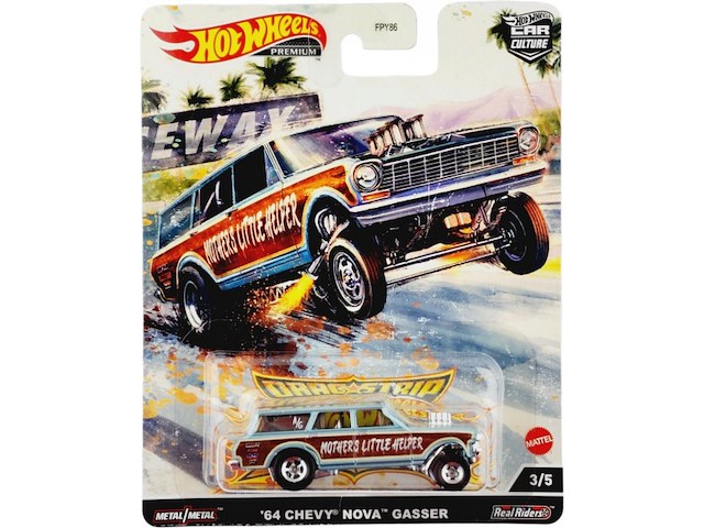 hot wheels chevrolet nova `64 wagon gasser