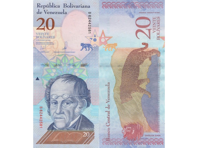 VENECUELA Venezuela 20 Bolivares 2018 UNC, P-104