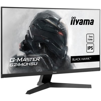 Monitor 24" IIYAMA G2440HSU-B1 ETE IPS-panel Gaming, G-Master Black Hawk 1ms