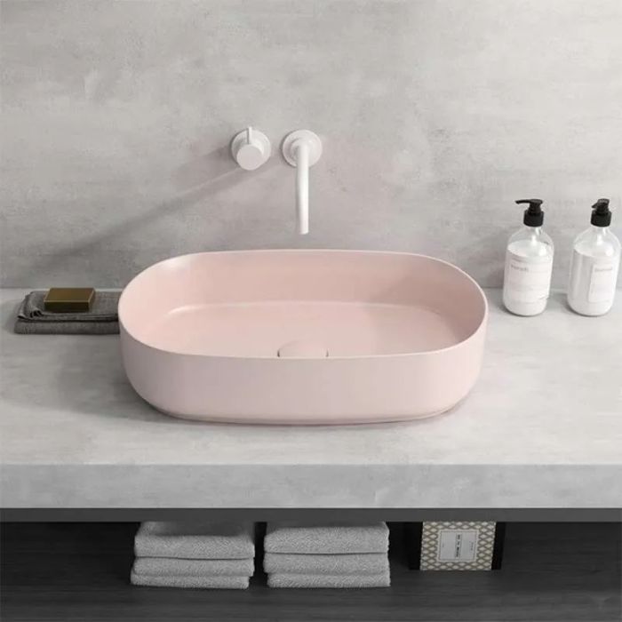 Lavabo ISVEA Infinity baby roze mat 55cm