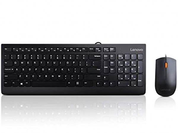 Lenovo Tastatura+miš 300 žični set US103P, crna (GX30M39606)