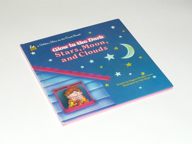 Stars, Moon, Clouds (Golden Glow in the Dark Book)