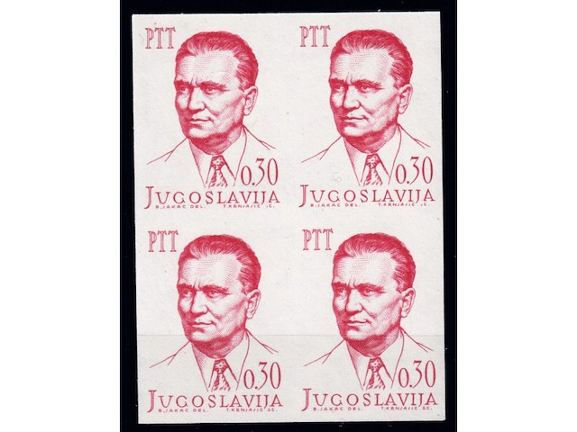 BA-REDOVNA TITO 0.30 DIN 1966 NEZUPČANI ČETVERAC