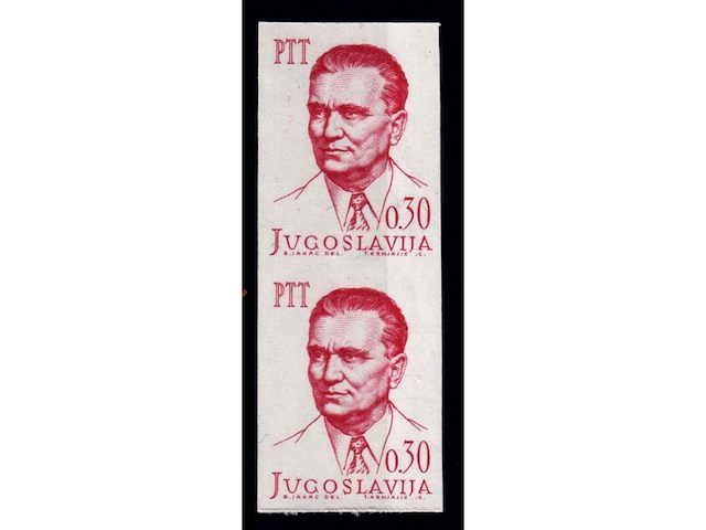 BA-REDOVNA TITO 0.30 DIN 1966 NEZUPČANI PAR