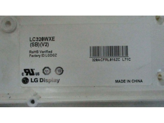 LCD Panel 32`  LC320WXE  (SB)  (V2)