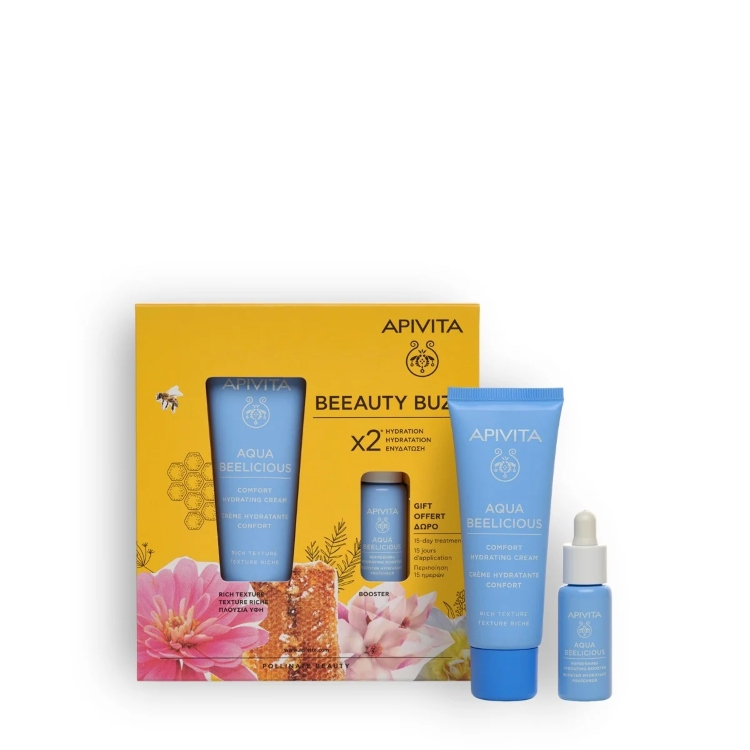 Apivita Aqua Beelicious Beeauty Buzz set - Comfort krema 40ml + Booster 15ml