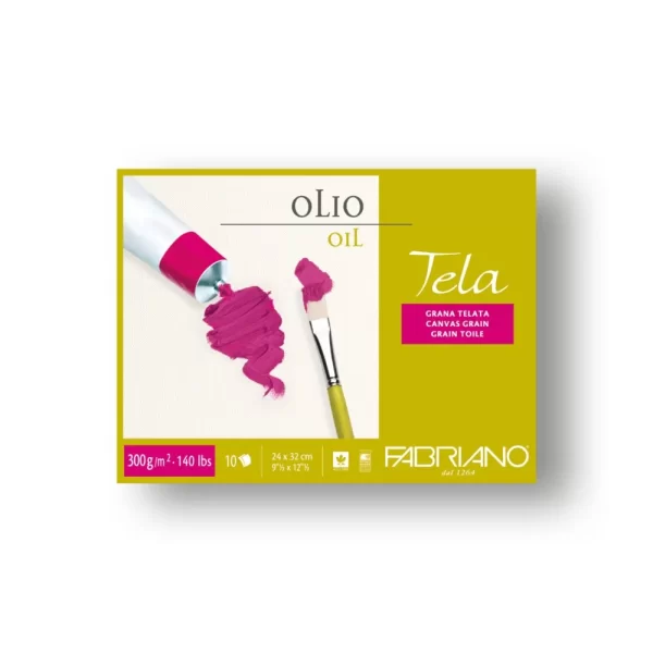 Tela, blok za uljane boje, 24×32, 300g, 10 lista