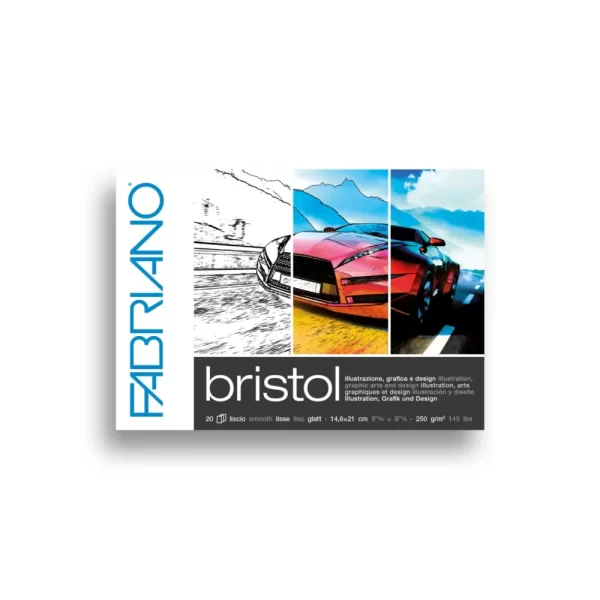 Bristol, blok za crtanje, A5, 250g, 20 lista, Fabriano