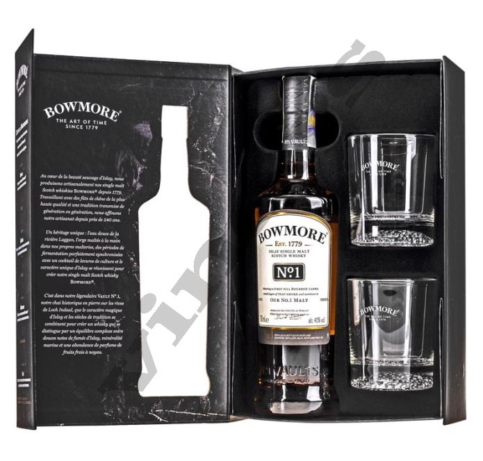 Bowmore No1 Gift + 2 čaše