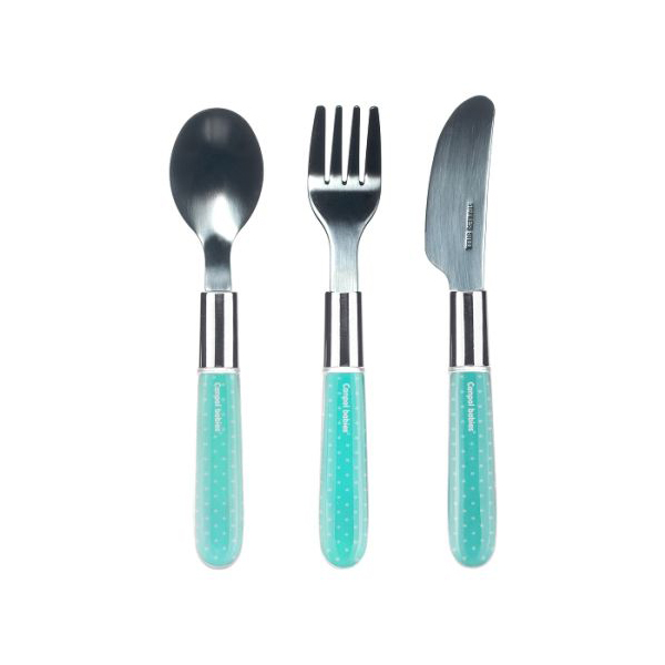 Canpol Bebi pribor za hranjenje – Metalni set nož, viljuška i kašika Blue 9/477_blu