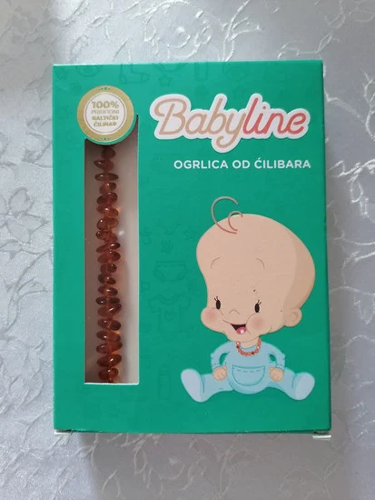 BABY LINE OGRLICA OD ĆILIBARA CHIPS MED