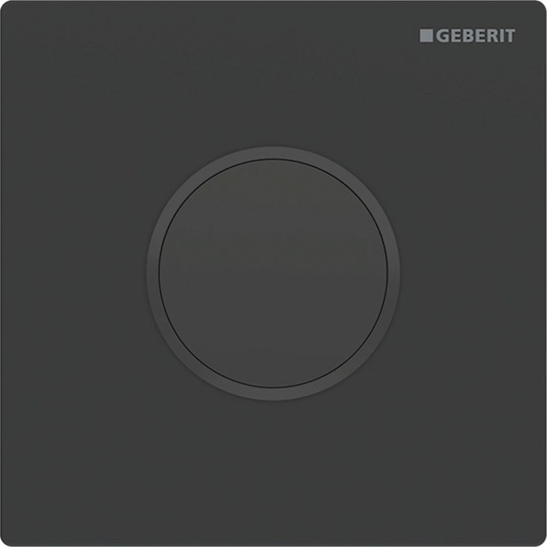 Geberit uređaj za upravljanje pisoarom sa elektronskim aktiviranjem ispiranja, baterijsko napajanje, tip 10, crna