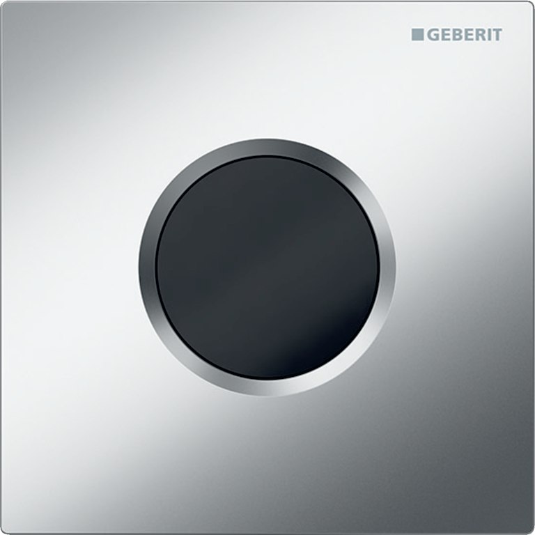 Geberit uređaj za upravljanje pisoarom sa elektronskim aktiviranjem ispiranja, mrežno napajanje, tip 30, mat hrom