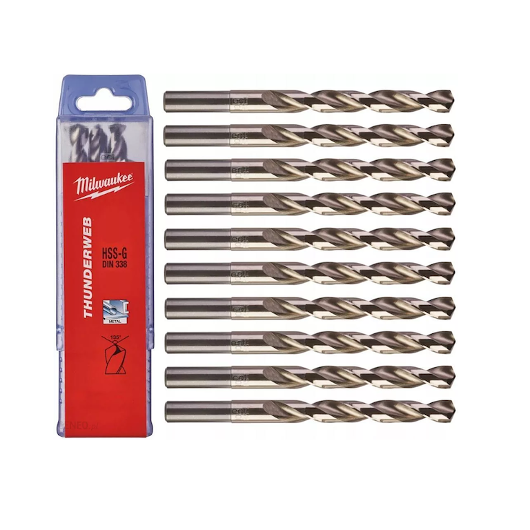 Milwaukee Set HSS-G burgija za metal, 5,6 x 57/93 mm, Thunderweb, 4932430570