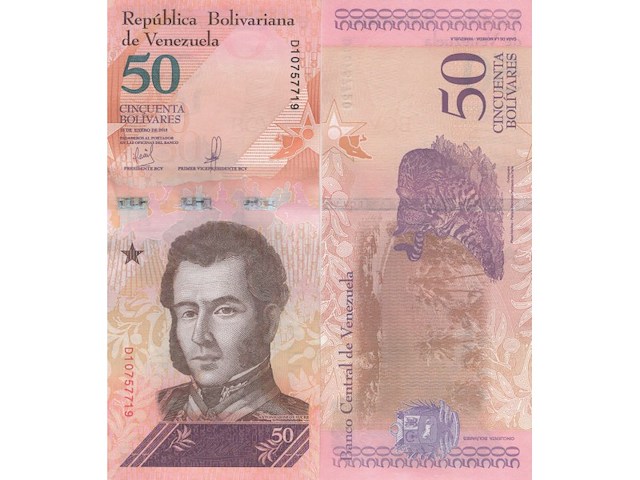 VENECUELA Venezuela 50 Bolivares 2018 UNC, P-105