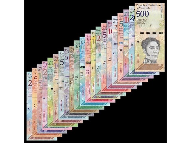 Venecuela VENEZUELA lot 21 novčanica 2012-2018 UNC