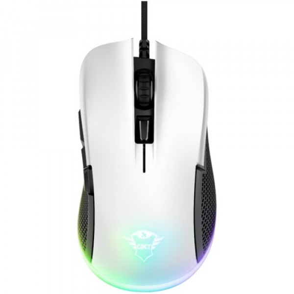 Trust GXT 922W Ybar 7200dpi Gaming Mouse - White, mash