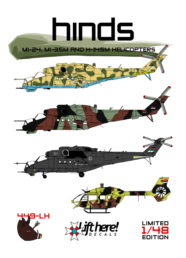 LIFT HERE! Hinds, Mi-24, Mi-35M and H-145M Helicopters in 1/48