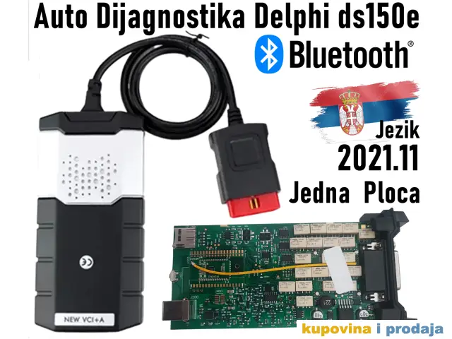NOVO - 1 Ploča Delfi DS150e Bluetooth 2021.11 Dijagnostika