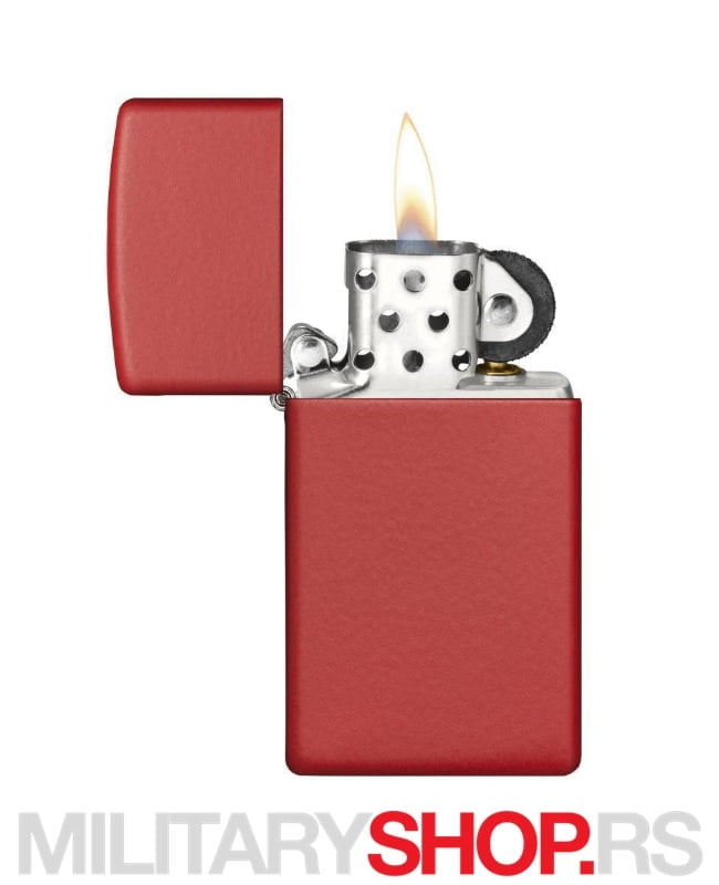 Zippo Upaljač Slim Design Red Matte