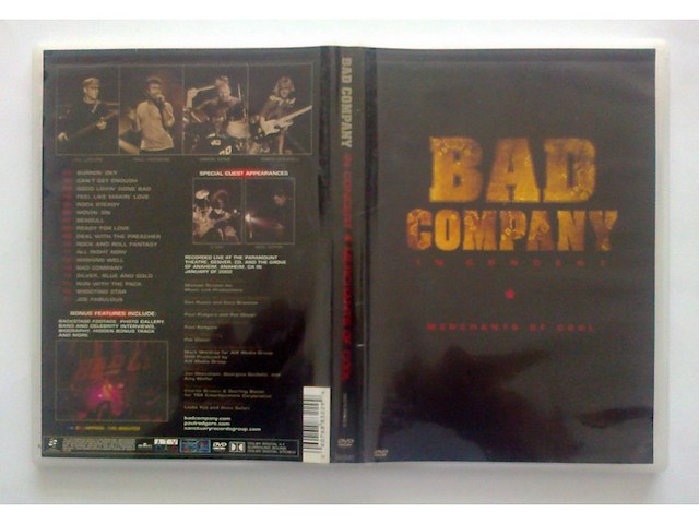 BAD COMPANY - In Concert-Merchants Of Cool (DVD)Ukraine