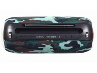 SPK-BT-17-CM Gembird Portable Bluetooth speaker +handsfree 2x5W, FM, USB, SD, AUX + antena camo