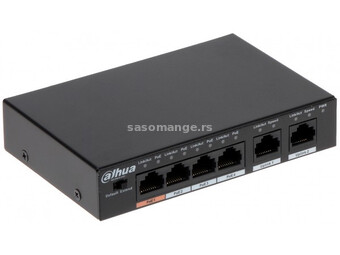 DAHUA SWITCH PFS3006-4ET-60 10/100 RJ45 ports, 4 kanala