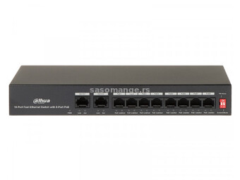 DAHUA PFS3010-8ET-65 10-Port Fast Ethernet Switch with 8-Port PoE