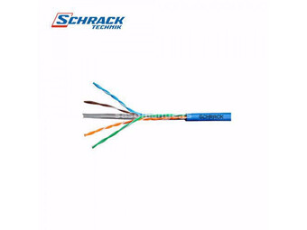 Schrack Kabl inst.Cat.6 U/UTP-300 Mhz, 4x2xAWG-23, LS0H, plavi-500m HSKU423H15