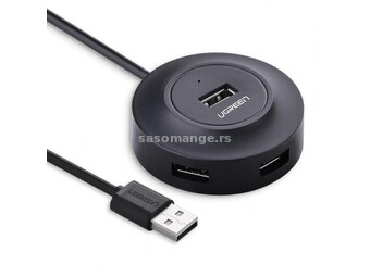 USB 2.0 Hub 1/4 1m crni CR106 Ugreen