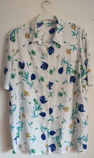 Vintage unikatna bluza-tunika od visloze XL/XXL
