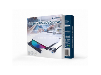 Gembird (DVD-USB-03-BW) eksterni DVD RW beli