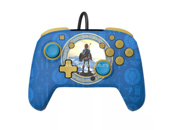 Nintendo Switch Wired Controller Rematch - Hyrule Blue