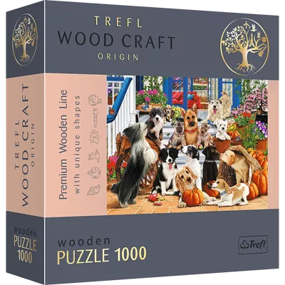 Trefl Drvene puzzle 1000 DOGGY FRIENDSHIP 20149