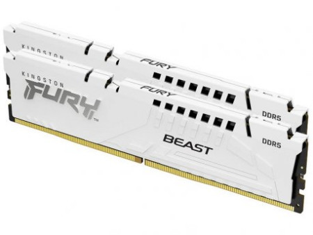Kingston DDR5 64GB (2x32GB) 5200MHz CL36 fury beast white EXPO memorija ( KF552C36BWEK2-64 )