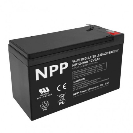 NPP VRLA-GEL LPG akumulator 12V/9AH/2,5KG ( ACCU129/Z )